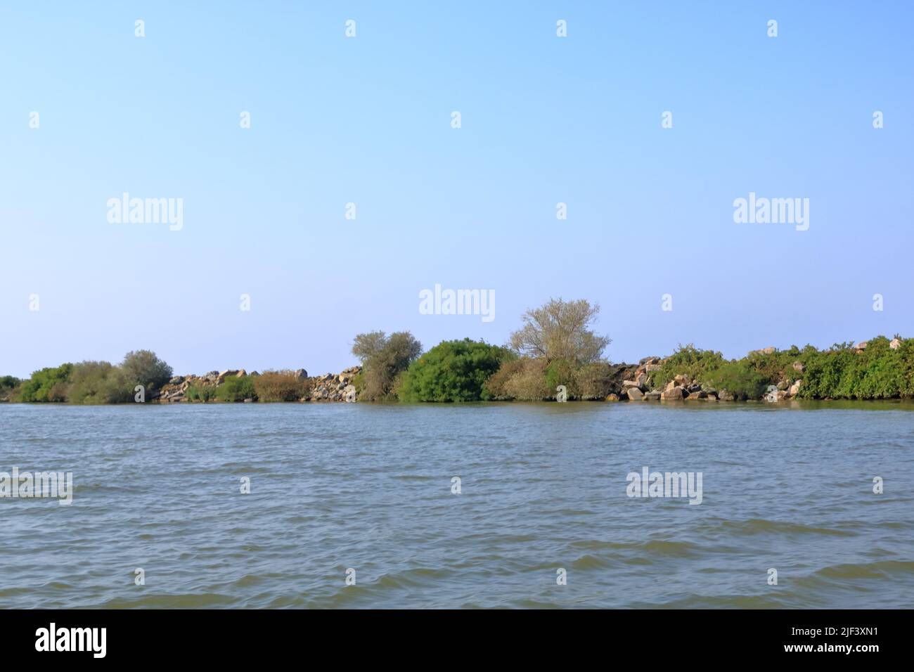 Danube river on Sulina channel, on the way to Danube Delta and Black ...