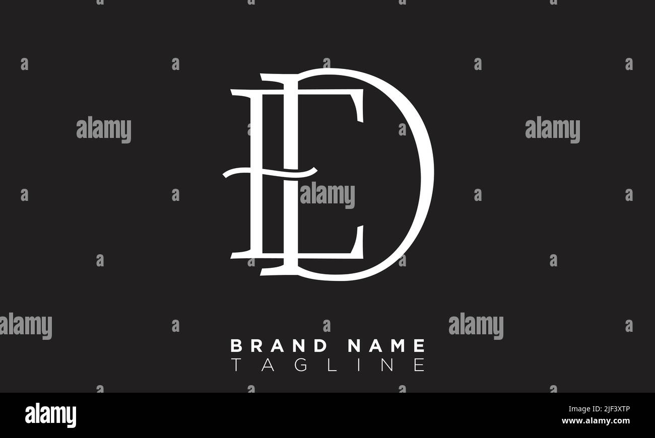 ED Alphabet letters Initials Monogram logo Stock Vector Image & Art - Alamy
