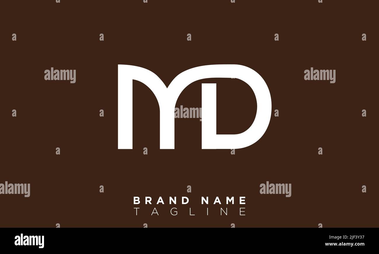 MD Alphabet letters Initials Monogram logo Stock Vector Image & Art - Alamy
