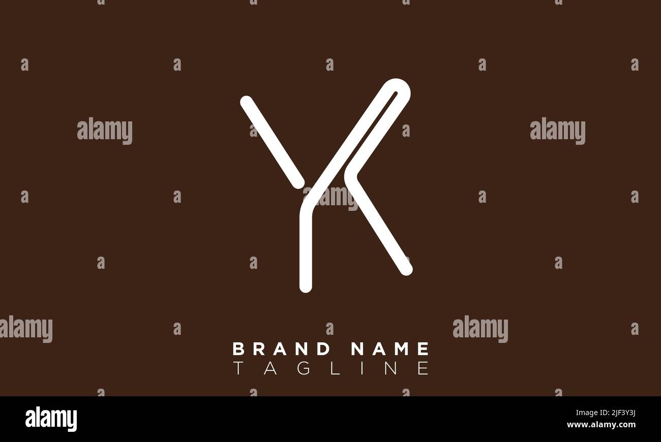 YK Alphabet letters Initials Monogram logo Stock Vector Image & Art - Alamy