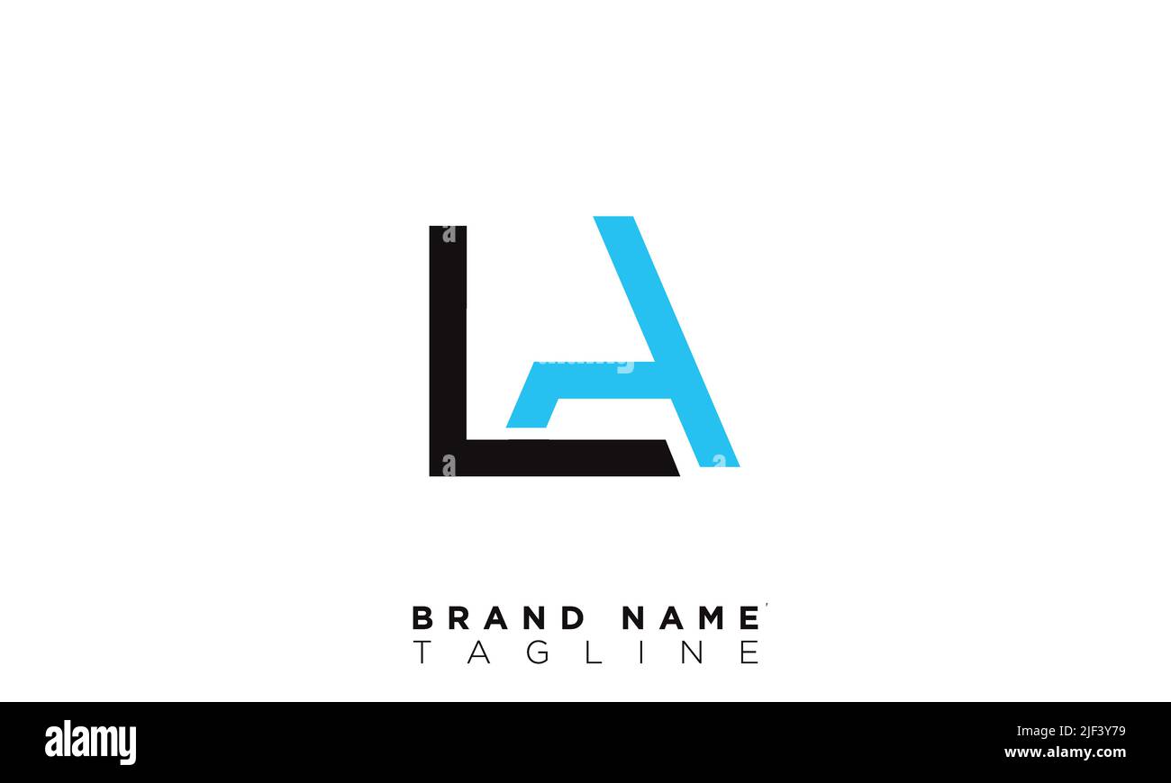 LA Alphabet letters Initials Monogram logo Stock Vector Image & Art - Alamy