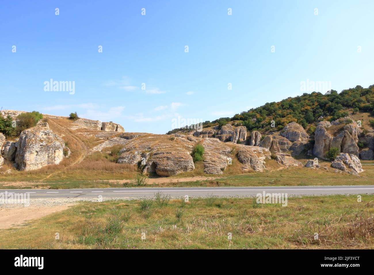 a mountain landscape with some of the oldest limestone rock formations ...