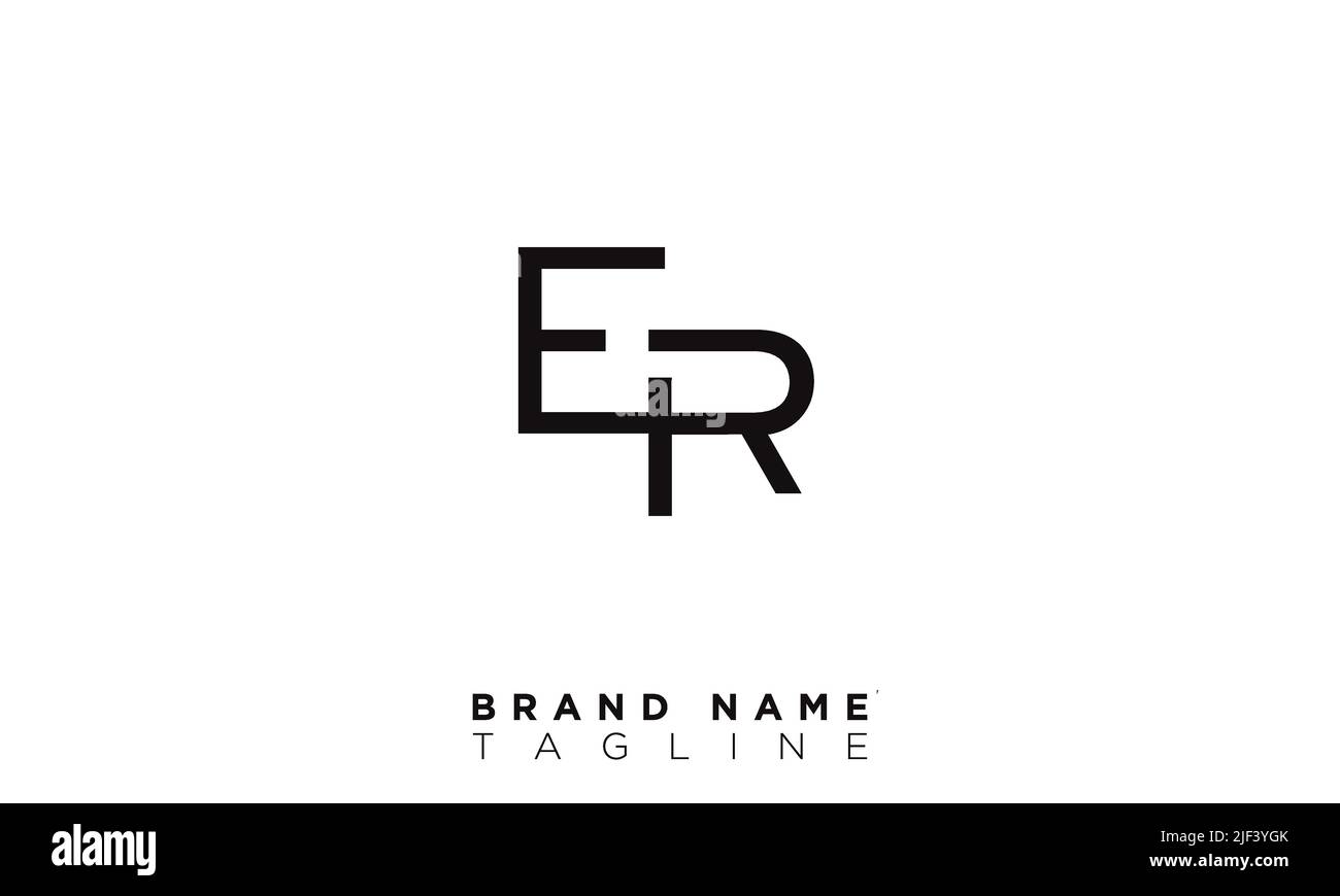 ER Alphabet letters Initials Monogram logo Stock Vector Image & Art - Alamy