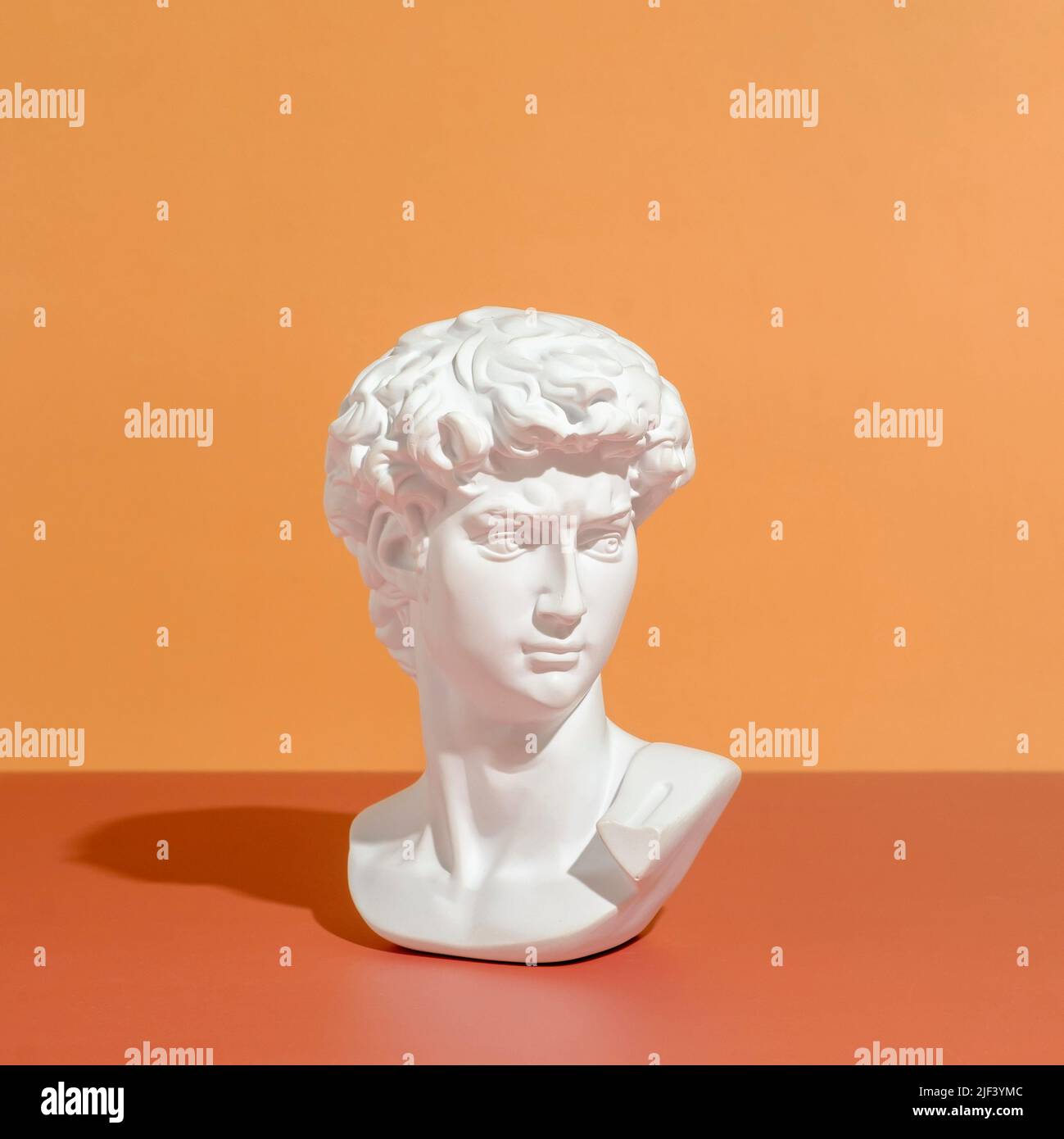 Michelangelo's David antique statue in futurism and vaporwave pop ...
