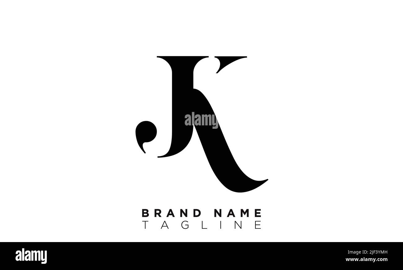 JK Alphabet letters Initials Monogram logo Stock Vector Image & Art - Alamy