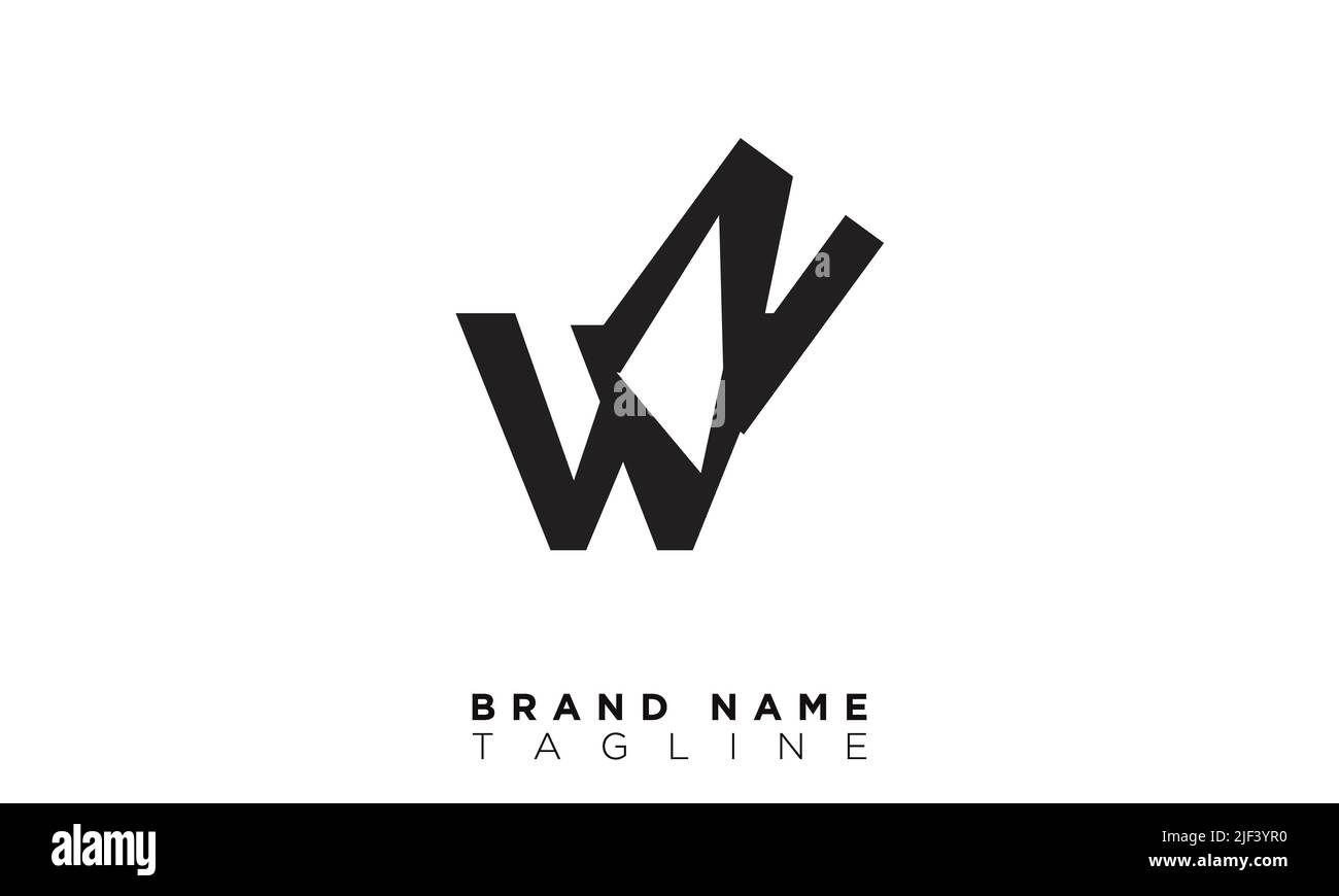WN Alphabet letters Initials Monogram logo Stock Vector Image & Art - Alamy