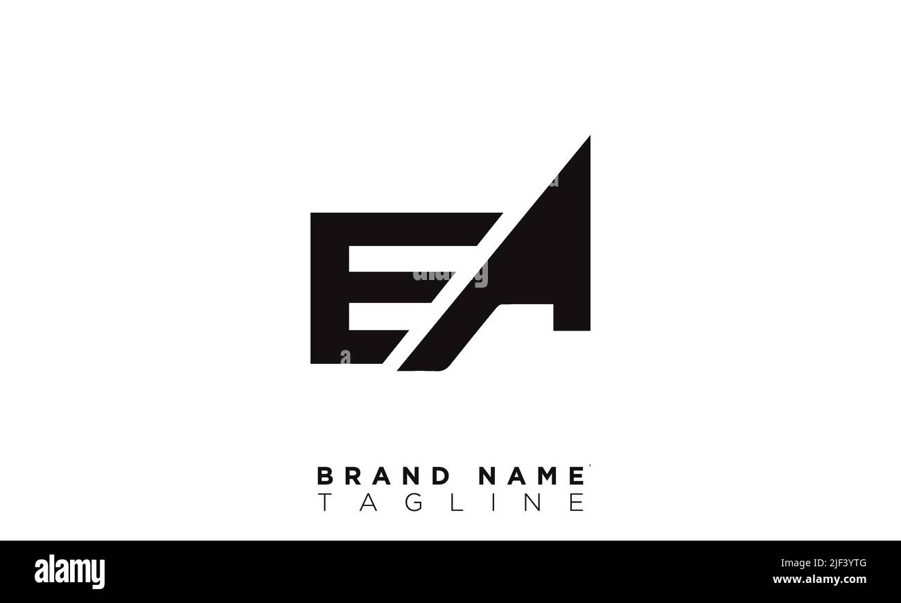 EA Alphabet letters Initials Monogram logo Stock Vector Image & Art - Alamy