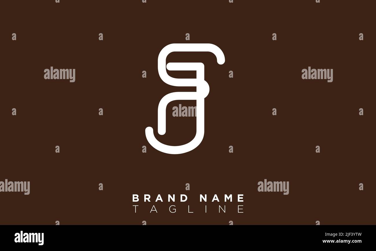 Letter fj logo hi-res stock photography and images - Alamy