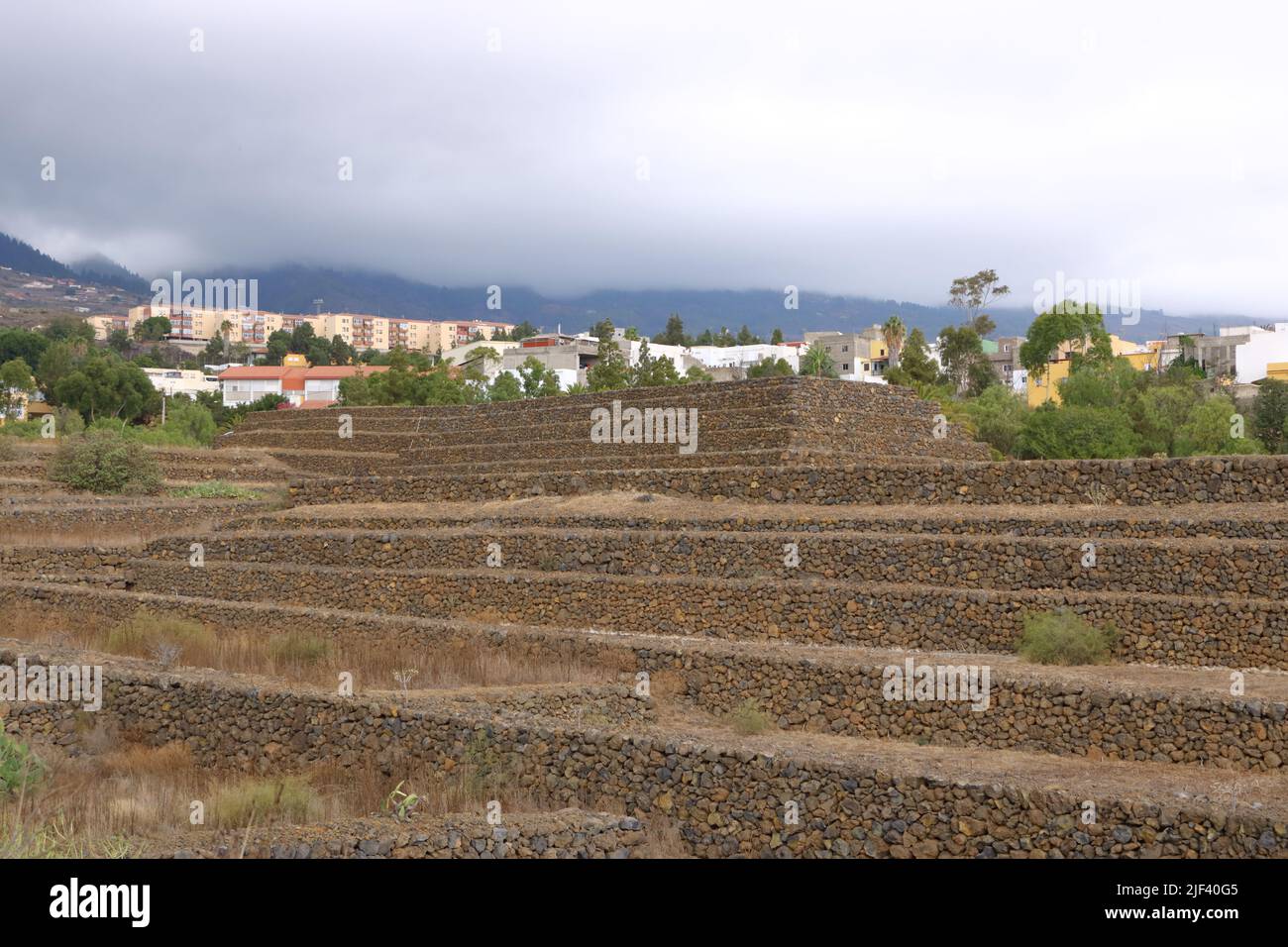 Ancient Guanche Guimar Pyramids in Tenerife Island Stock Photo - Alamy