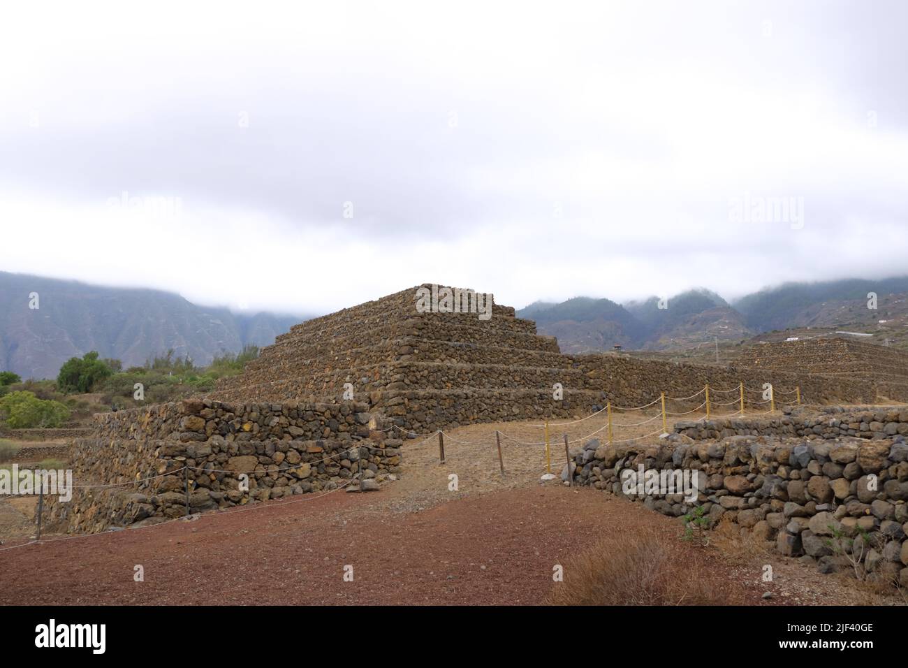 Ancient Guanche Guimar Pyramids in Tenerife Island Stock Photo - Alamy