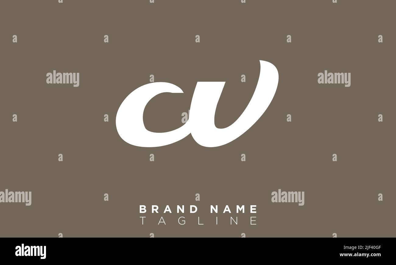 CV Alphabet letters Initials Monogram logo Stock Vector Image & Art - Alamy