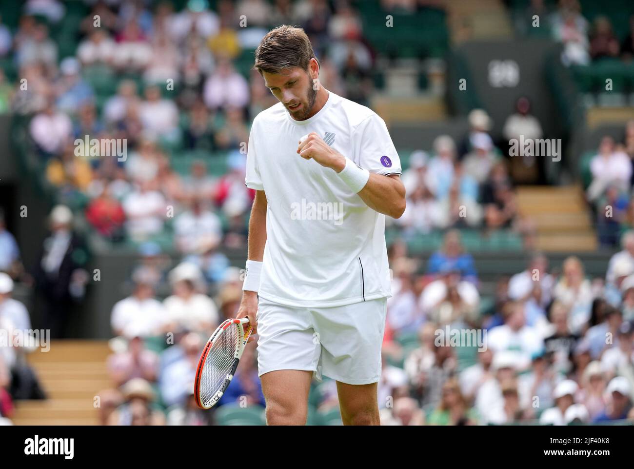 Cameron Norrie during his match against Jaume Munar on day three of the ...