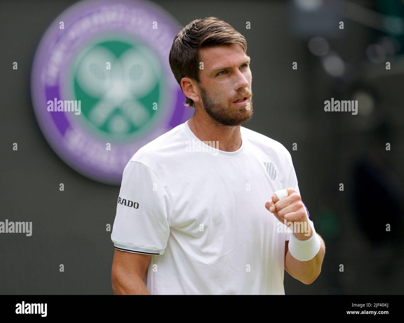 Cameron Norrie during his match against Jaume Munar on day three of the ...