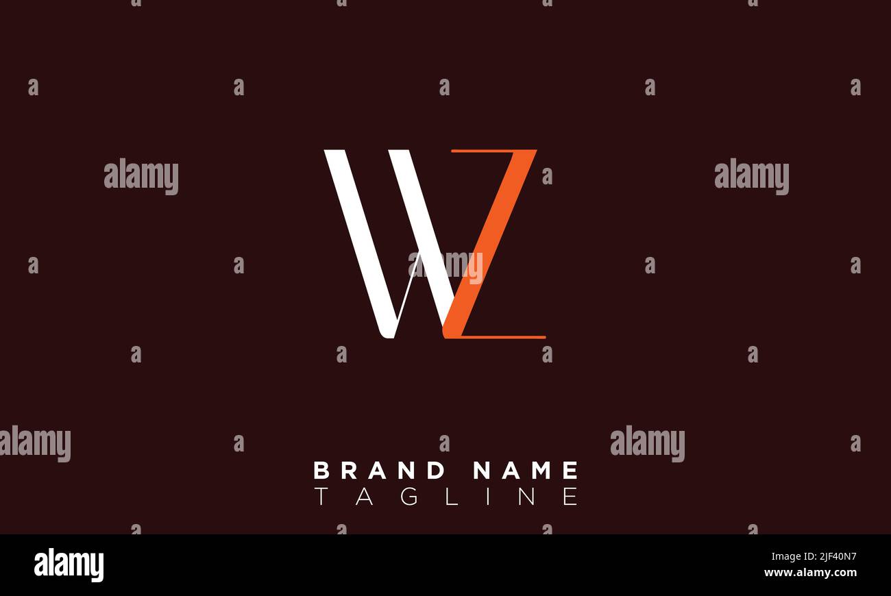 Letter wz vector vectors hi-res stock photography and images - Alamy