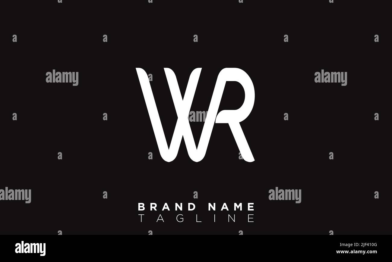 WR Alphabet letters Initials Monogram logo Stock Vector Image & Art - Alamy