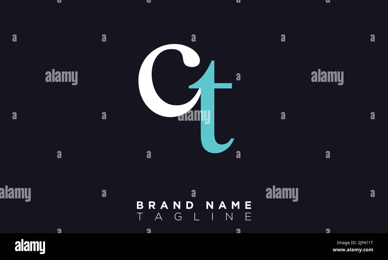 CT Alphabet letters Initials Monogram logo Stock Vector Image & Art - Alamy