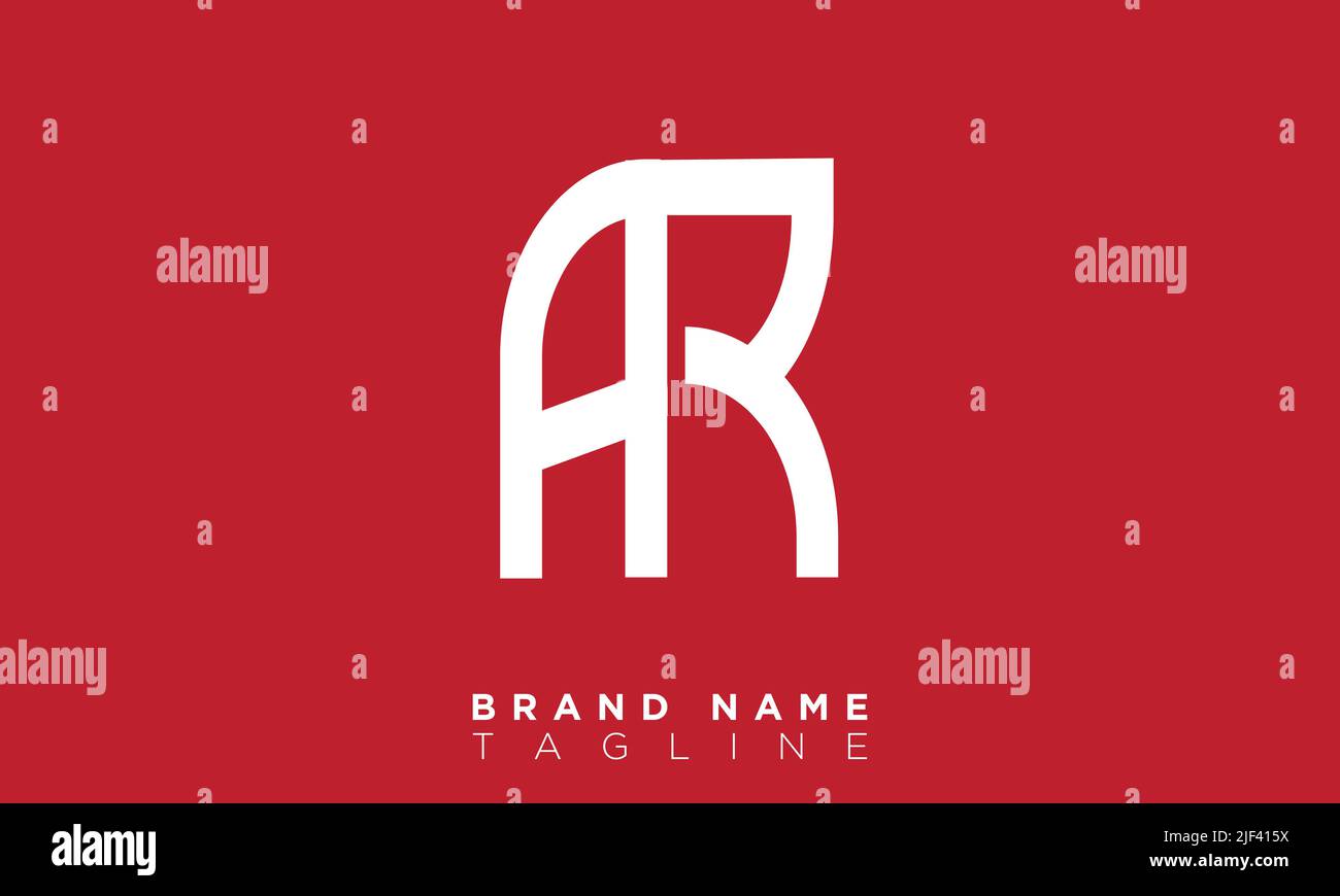 Letter ar vector vectors hi-res stock photography and images - Alamy