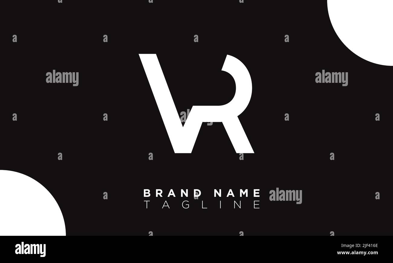 VR Alphabet letters Initials Monogram logo Stock Vector Image & Art - Alamy