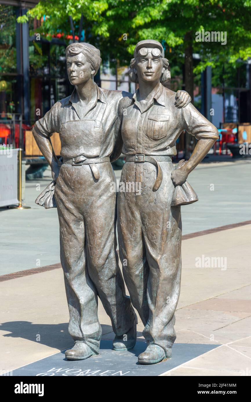 Barkers pool women of steel workers statue industry world wars hi-res ...