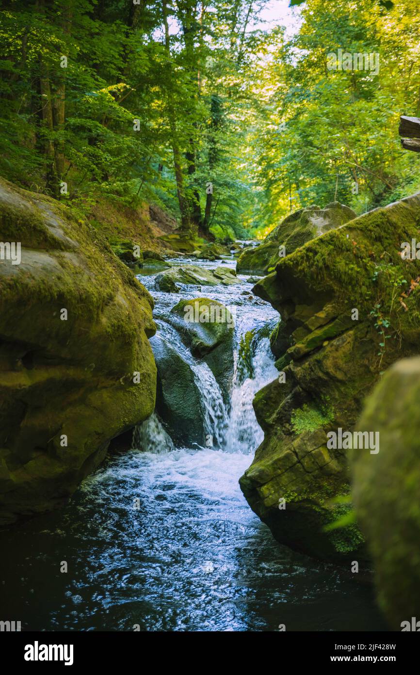 Waterfall mullerthal luxembourg hi-res stock photography and images - Alamy