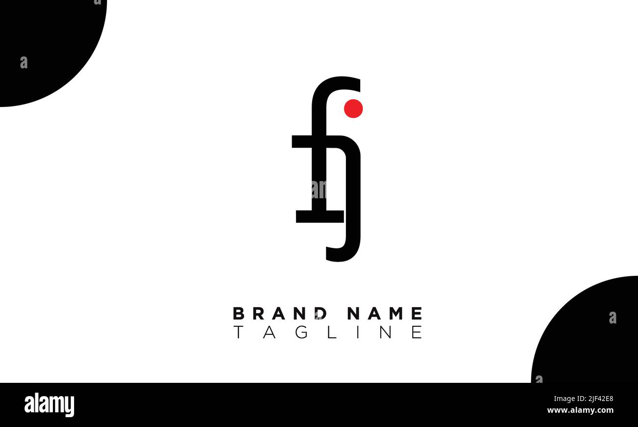 Letter fj logo hi-res stock photography and images - Alamy