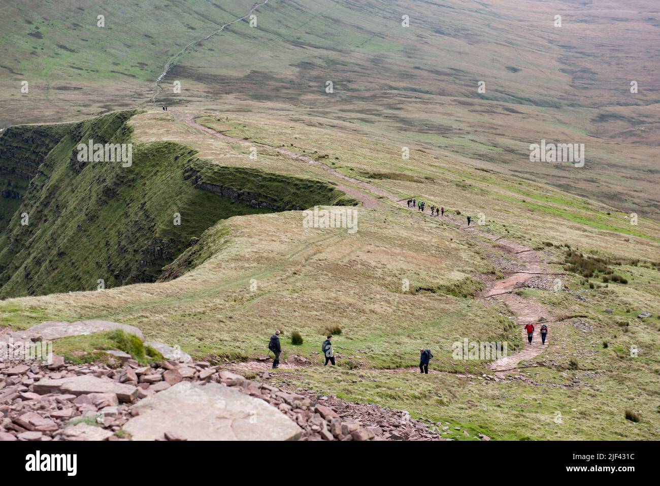 Horseshoe walk, Pen-y-Fan Stock Photo - Alamy