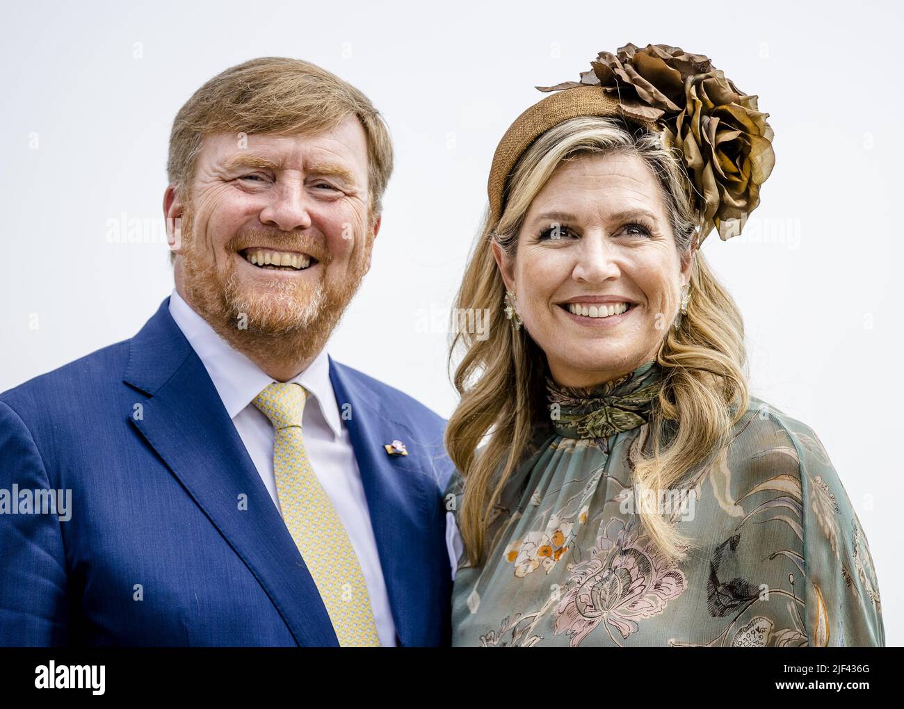 2022-06-29 15:56:06 GRAZ - King Willem-Alexander and Queen Maxima pose ...
