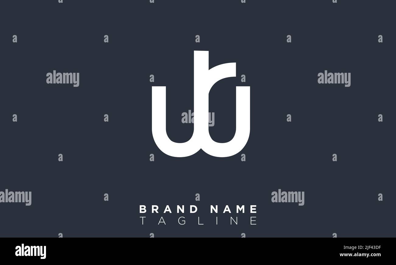 WR Alphabet letters Initials Monogram logo Stock Vector Image & Art - Alamy