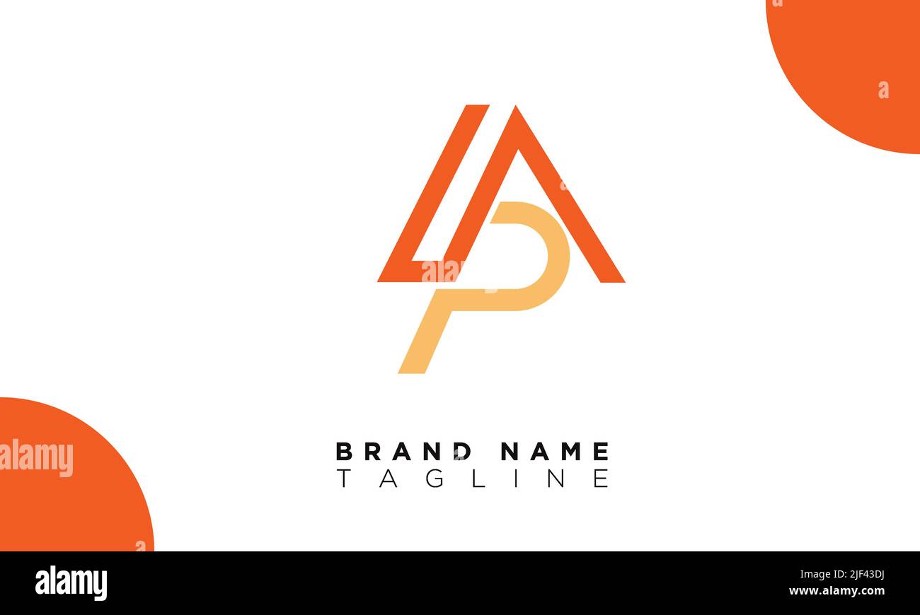 Logo initial letters ap vector vectors hi-res stock photography and ...