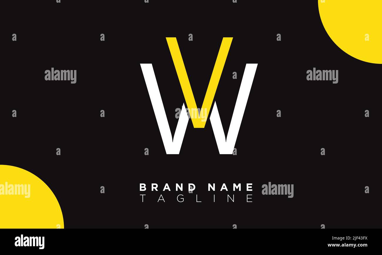 WV Alphabet letters Initials Monogram logo VW Stock Vector Image & Art ...