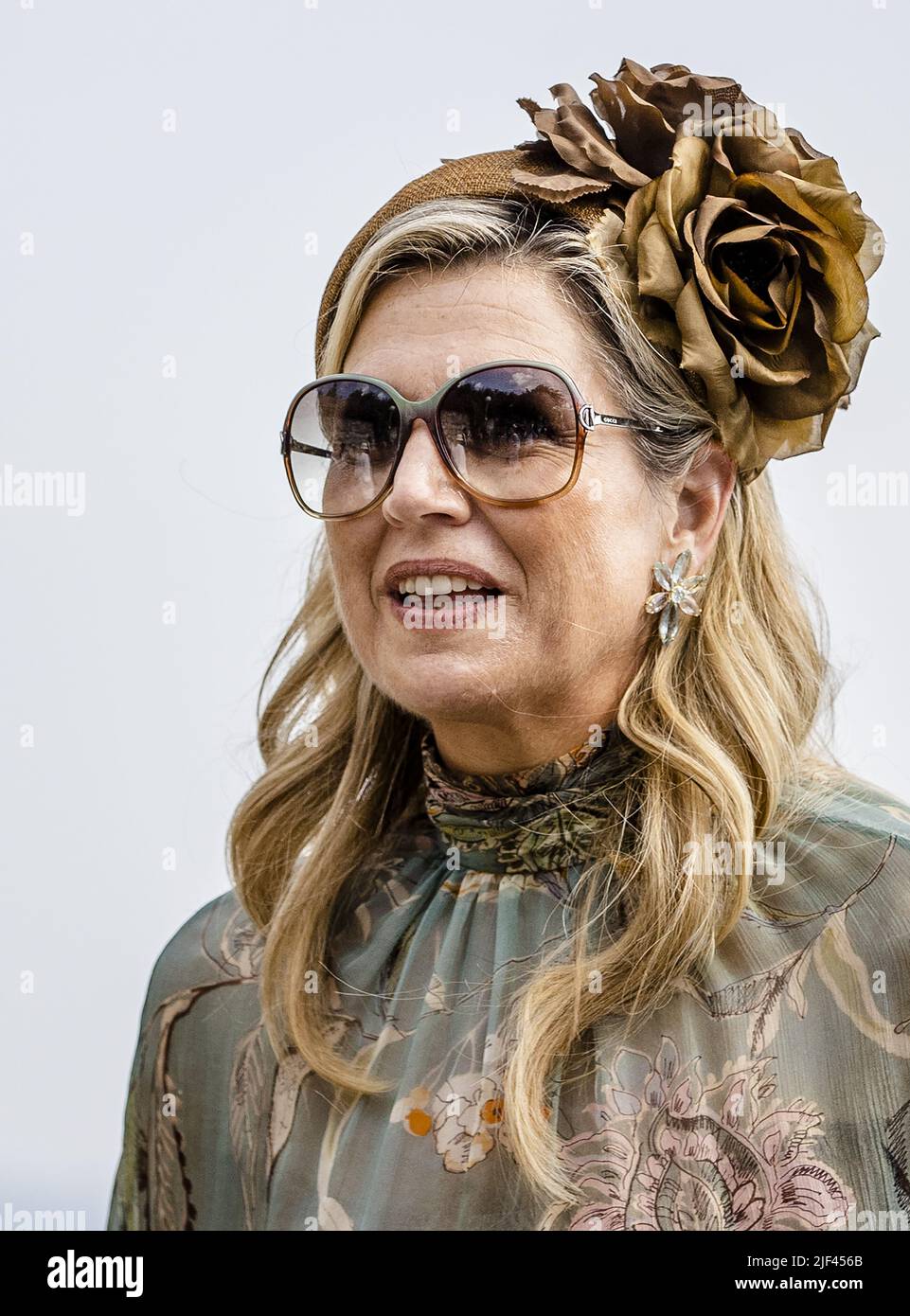 2022-06-29 15:58:03 GRAZ - Queen Maxima poses at the Uhrturm of the ...