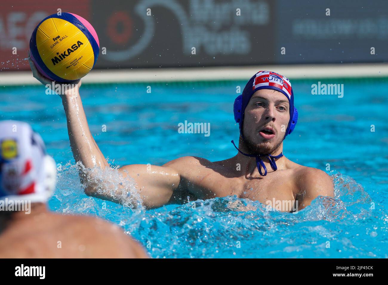 BUDAPEST, HUNGARY - JUNE 29: Marko Zuvela of Croatia during the FINA ...