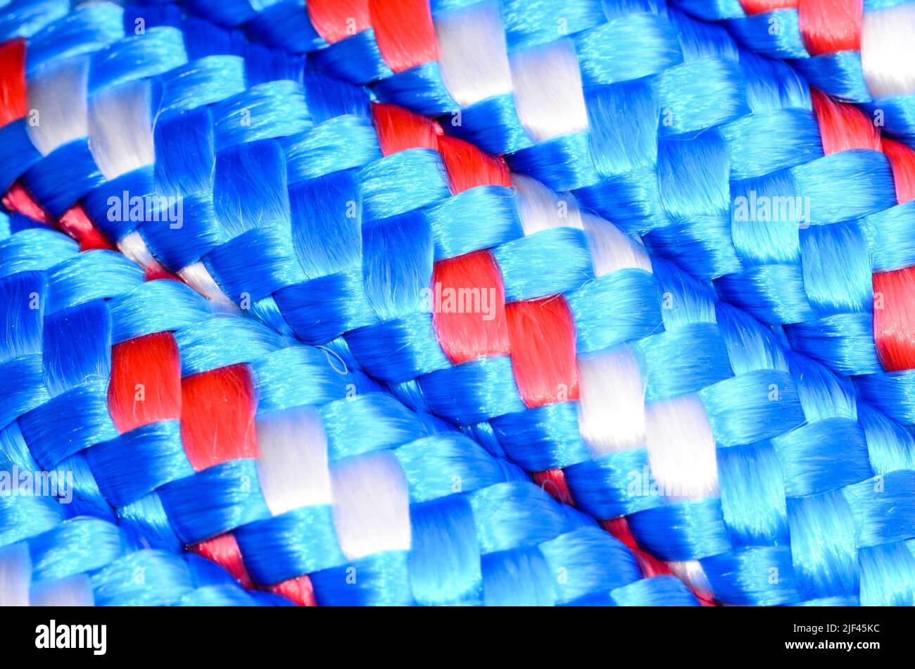 Background Texture Of The Blue Braided Rope Stock Photo - Alamy
