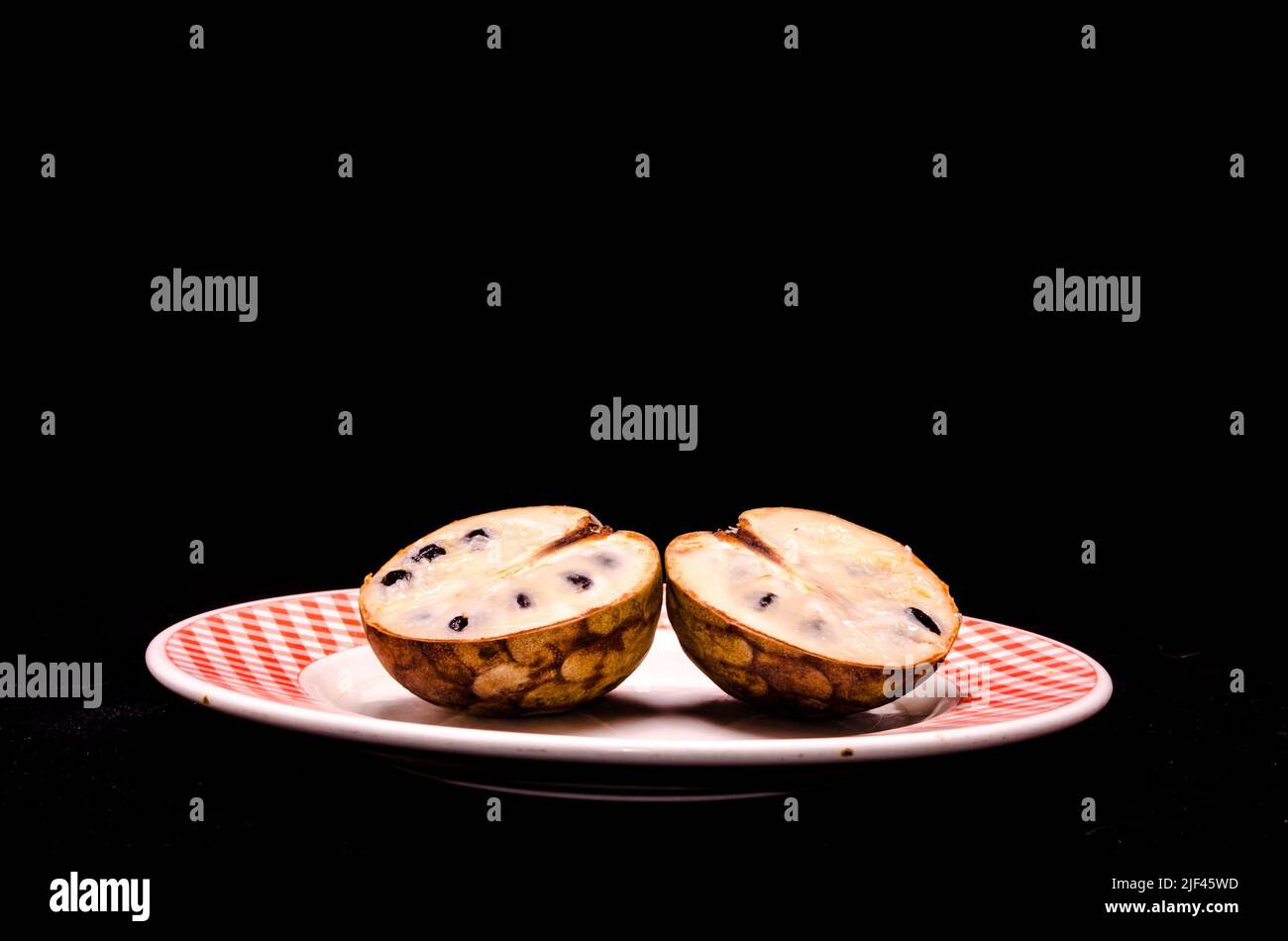 Fresh Green and Brown Ripe Cherimoya Tropical Fruit Stock Photo - Alamy