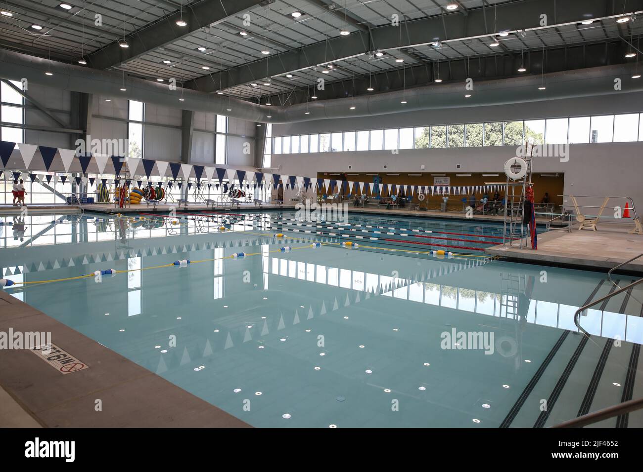 New Olympic size swimming pool during the Michelle & Barack Obama ...