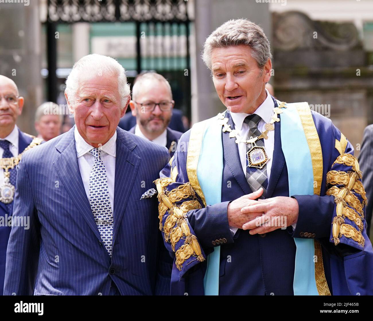The Prince of Wales (left), known as the Duke of Rothesay while in ...
