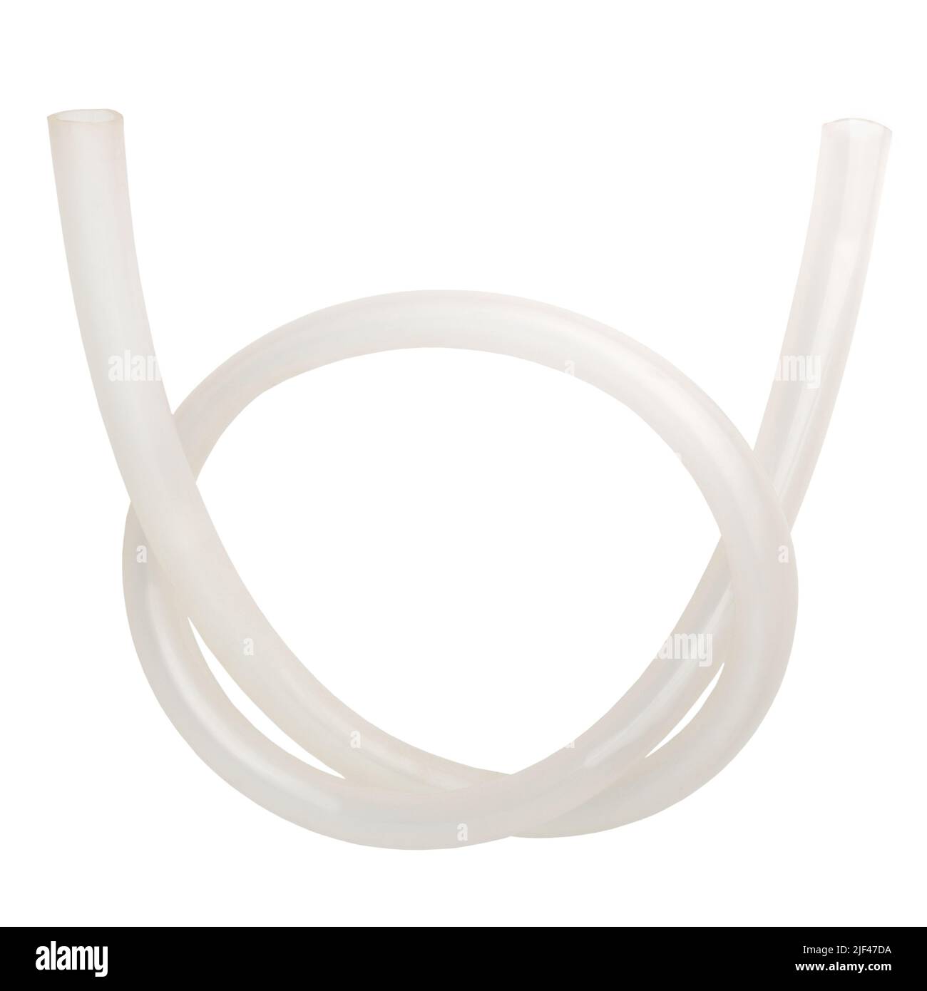 Transparent silicone hose isolated on white background Stock Photo - Alamy