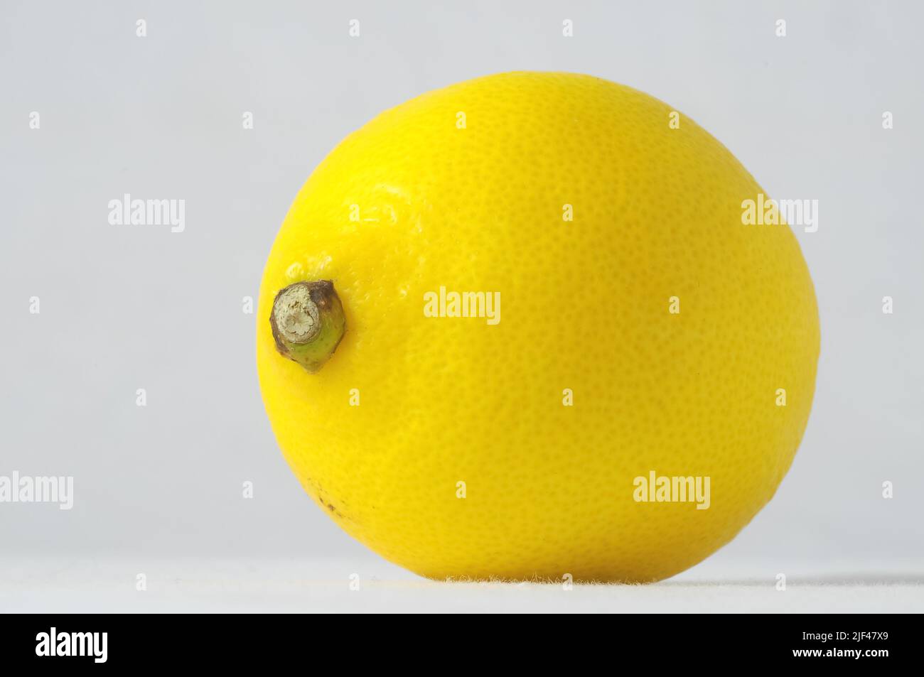 Very Ripe Healthy Lemon on a White Background Stock Photo - Alamy