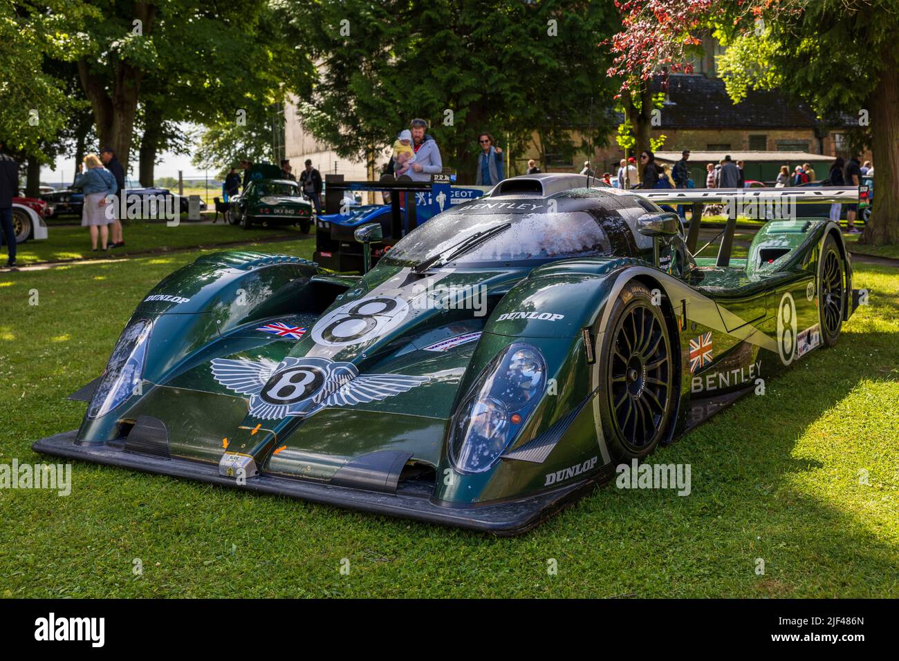 20-2 Bentley EXP Speed 8, on display at the Bicester Heritage Centre on ...