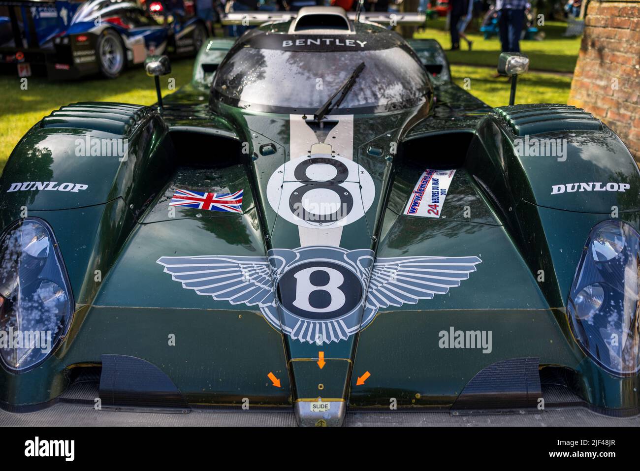 20-2 Bentley EXP Speed 8, on display at the Bicester Heritage Centre on ...