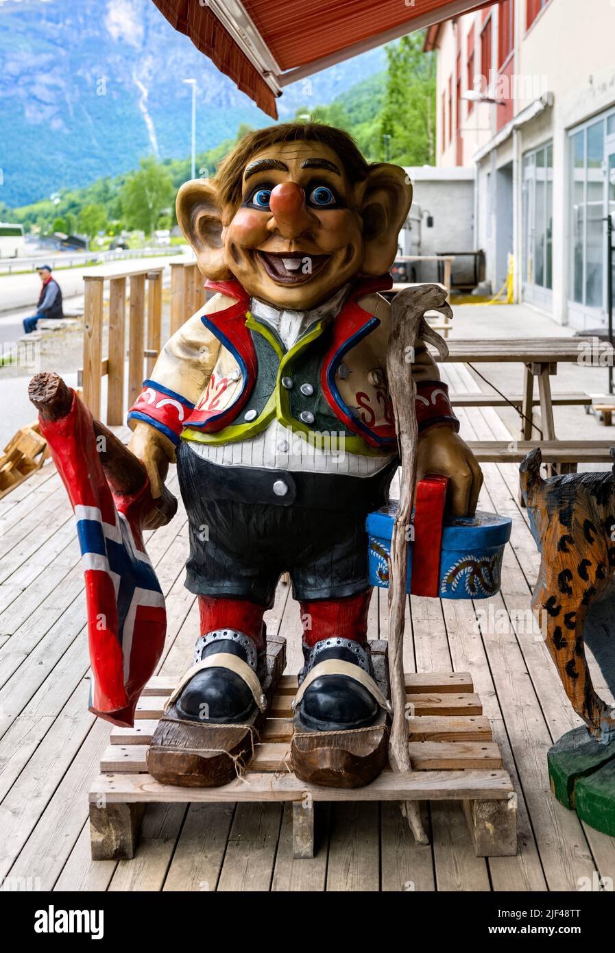 Large troll statue Olden, Norway Stock Photo - Alamy