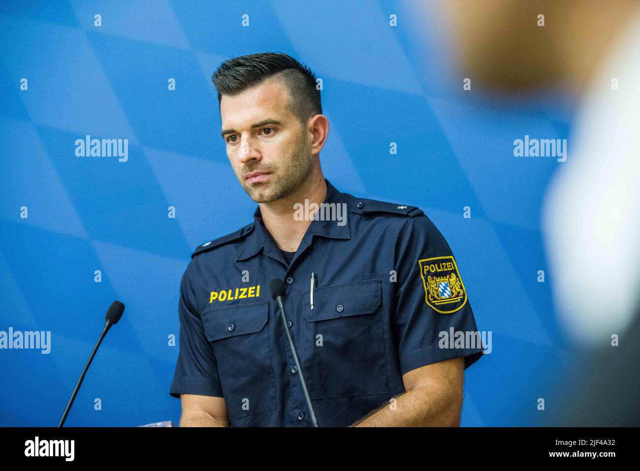 Munich, Bavaria, Germany. 29th June, 2022. Police officer Florian ...