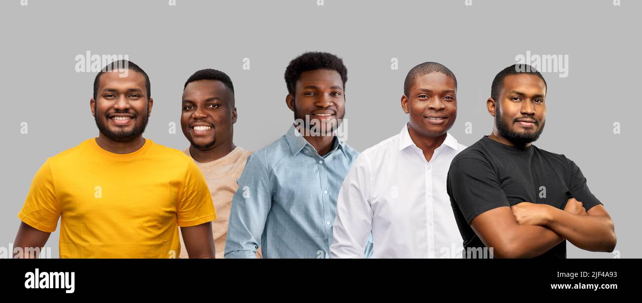 group of happy smiling african american men Stock Photo - Alamy