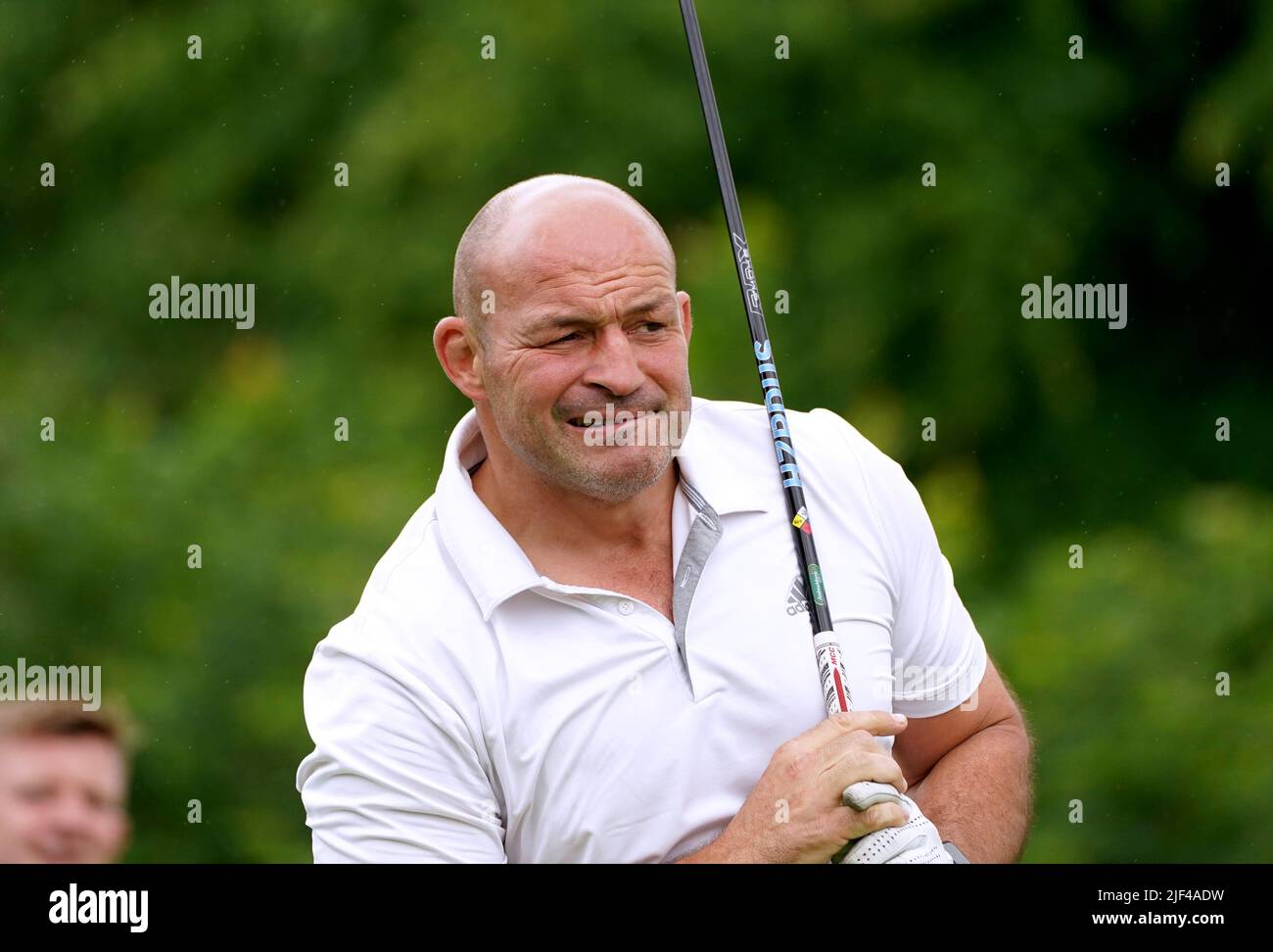Former rugby player Rory Best on the 9th hole during Pro-Am day of the ...
