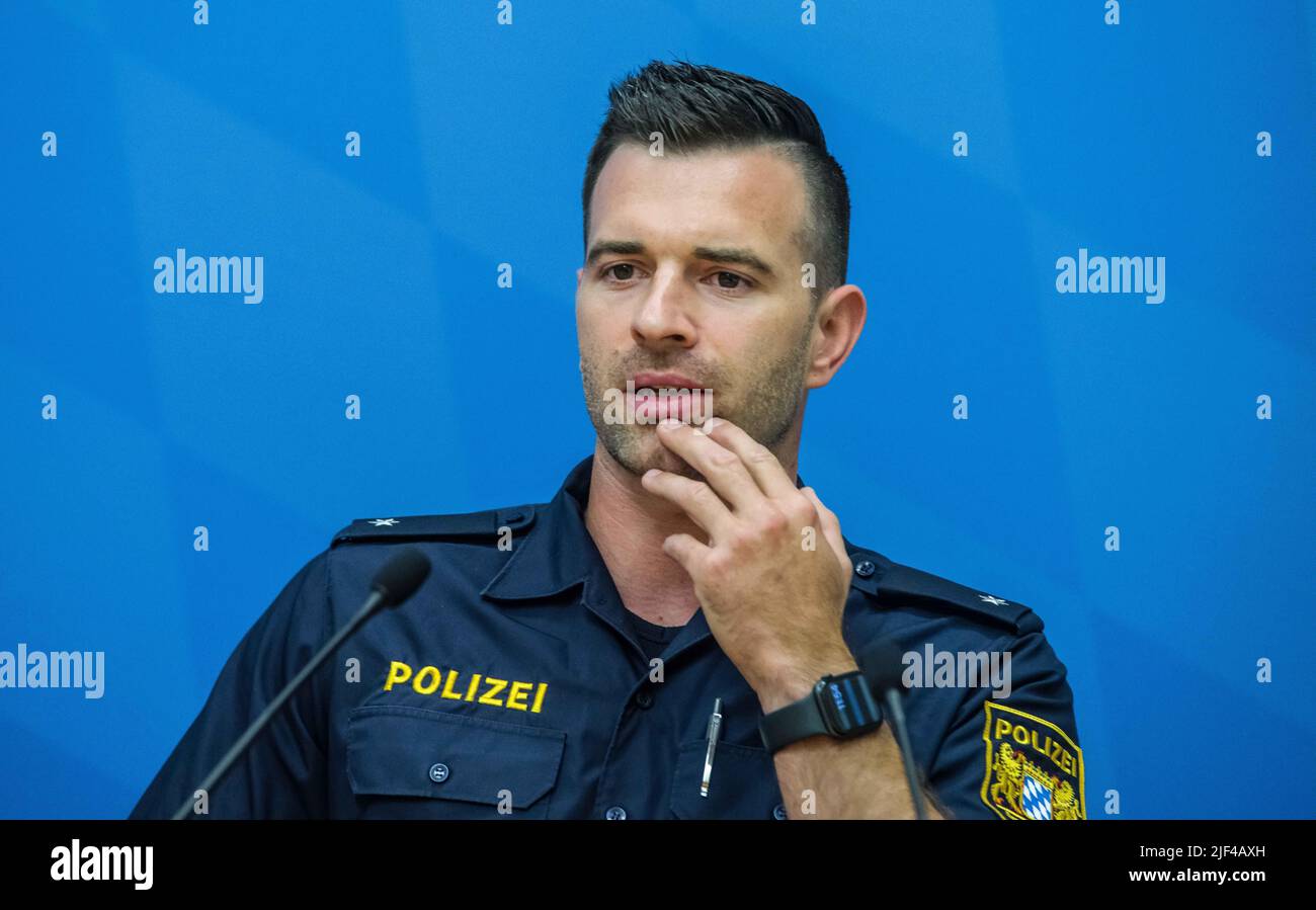 Munich, Bavaria, Germany. 29th June, 2022. Police officer Florian ...