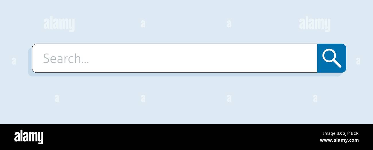 Search bar. Searching panel flat design. Online browser search box ...