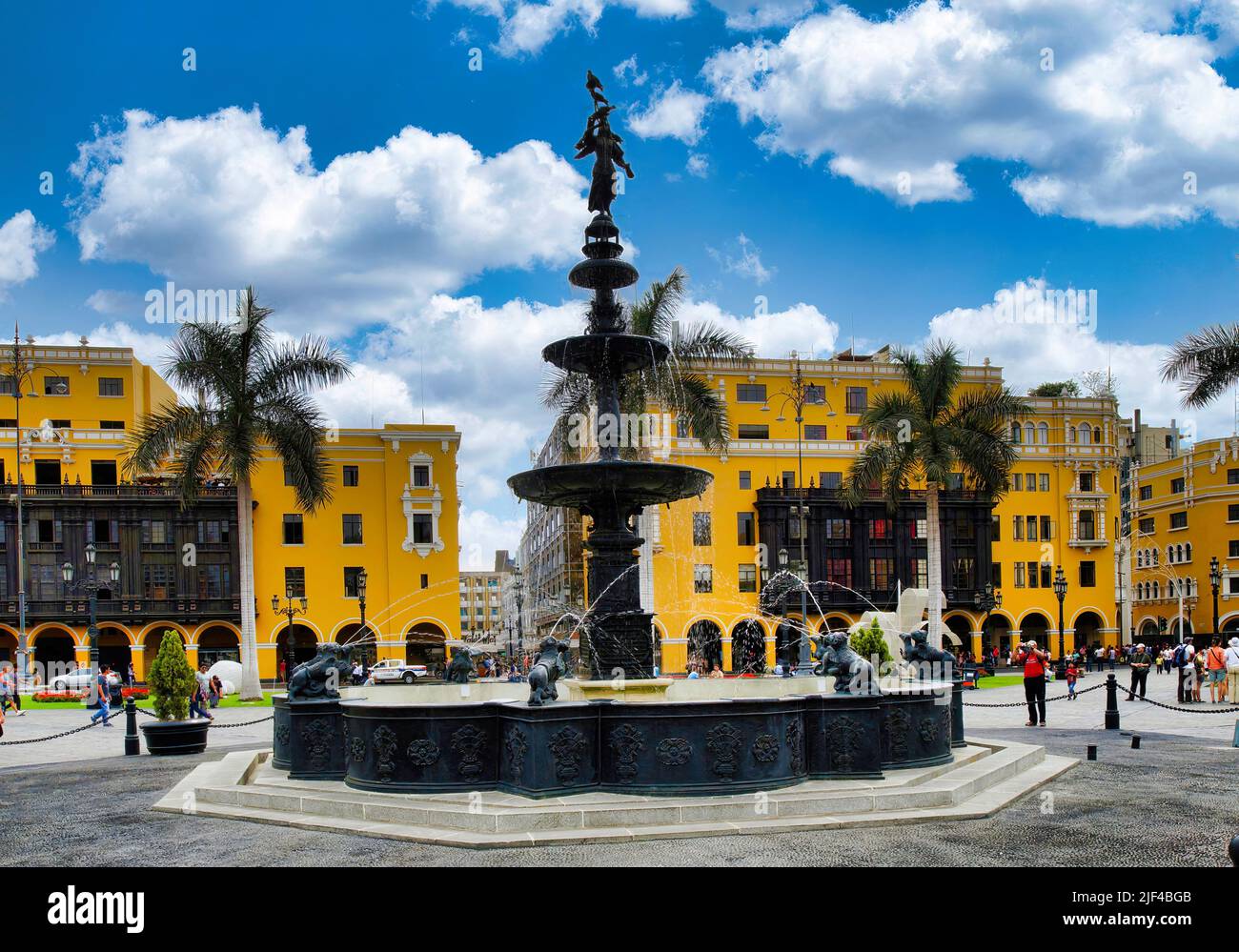 The Historic Center of Lima the famous and characteristic capital of ...