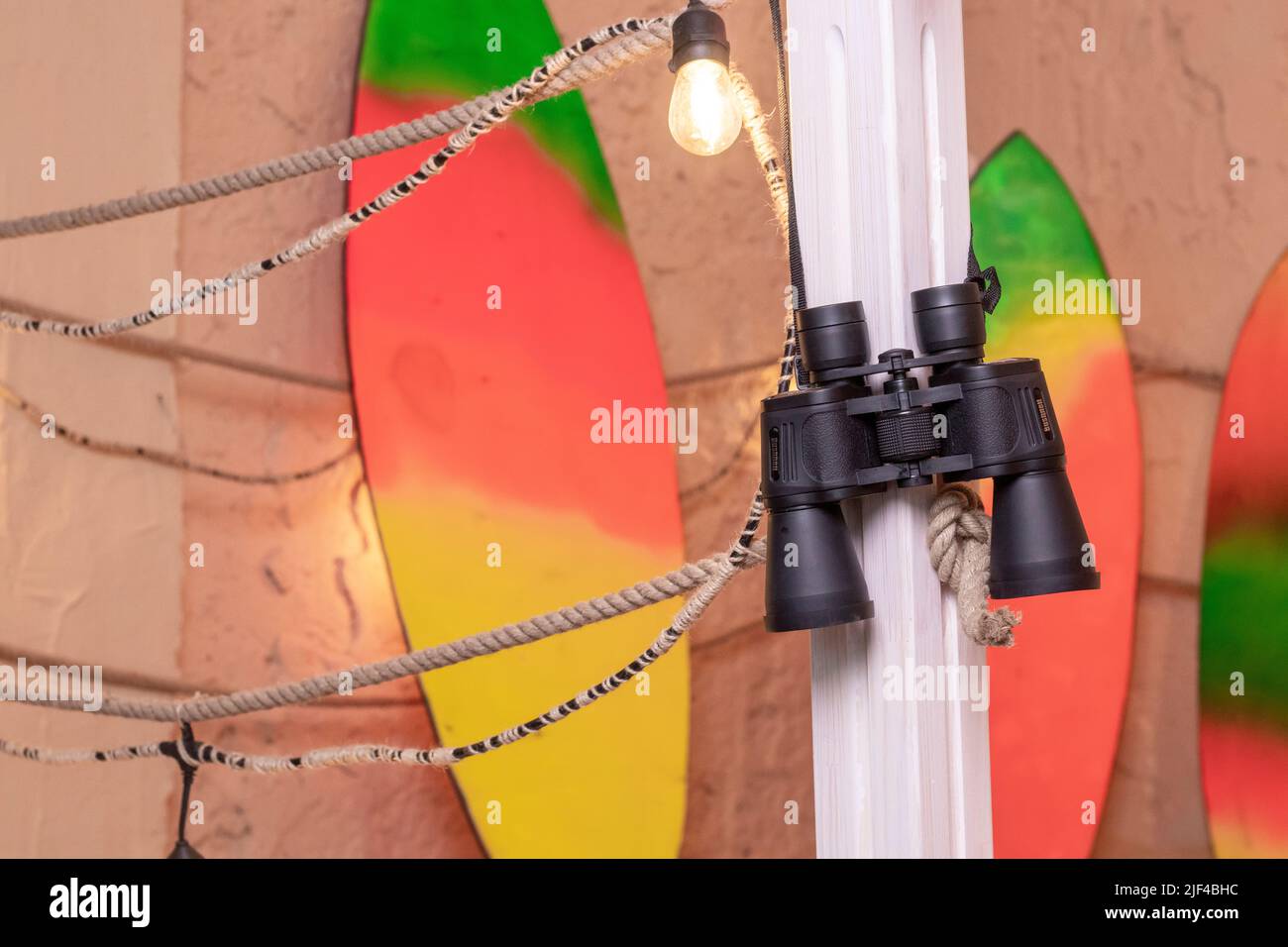 summer background beach and surfboard. Photo on a summer theme Stock ...
