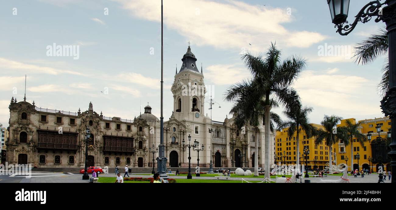 The Historic Center of Lima the famous and characteristic capital of ...