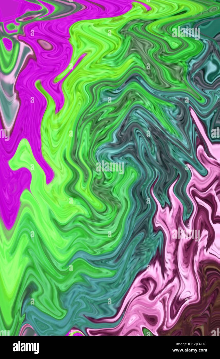 Illustration of amazing multi-color flowing oil paints texture for ...